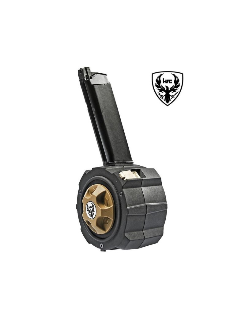 Gas Drum magazine per Glock G17/g18/AAP01